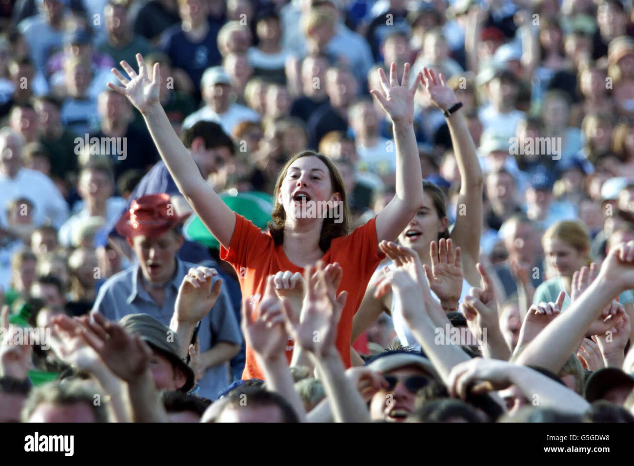 Ire Slane Concert crowd Stock Photo - Alamy
