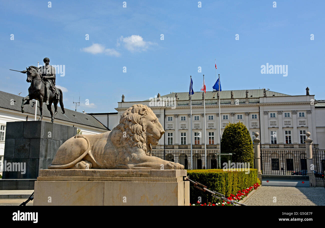 presidential palace Warsaw Poland Stock Photo - Alamy