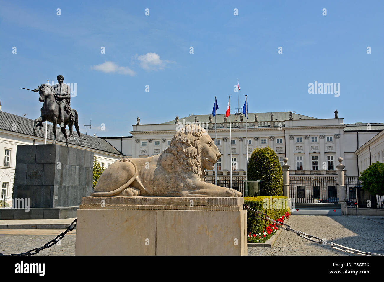 presidential palace Warsaw Poland Stock Photo - Alamy
