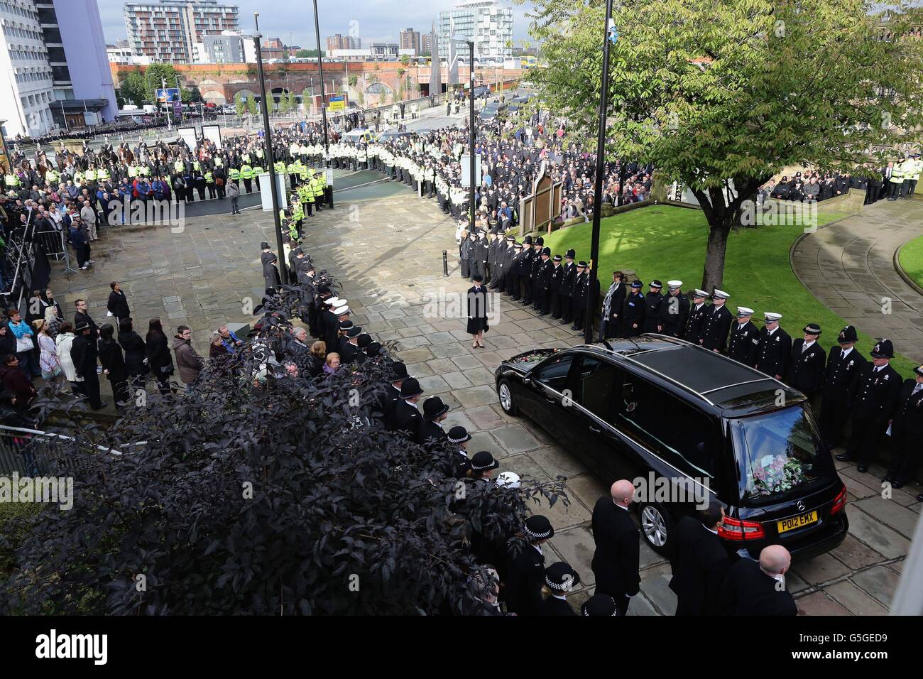 The funeral cortege of pc fiona bone hi-res stock photography and ...