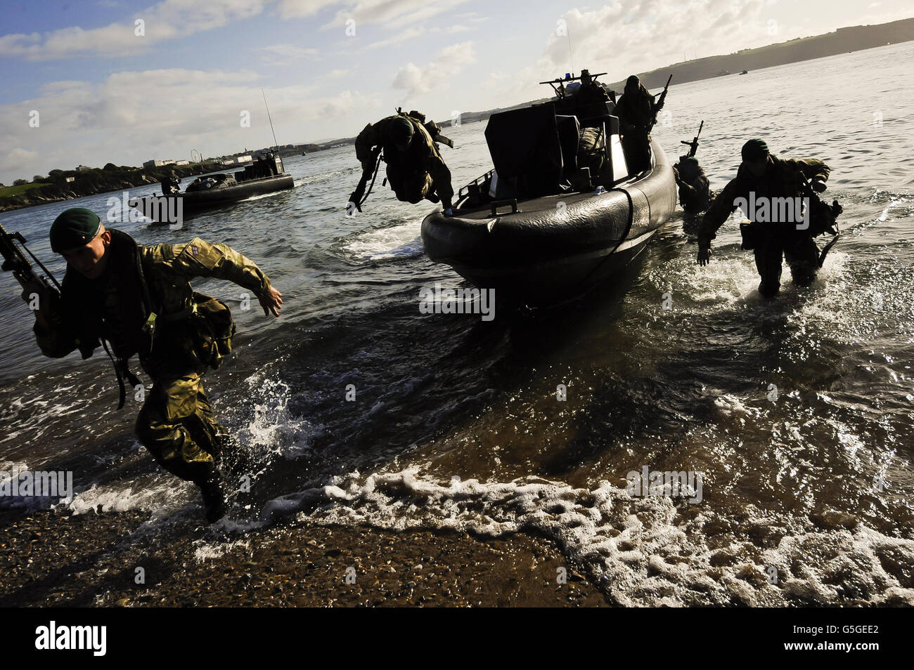 Royal Marine Commandos training Stock Photo - Alamy