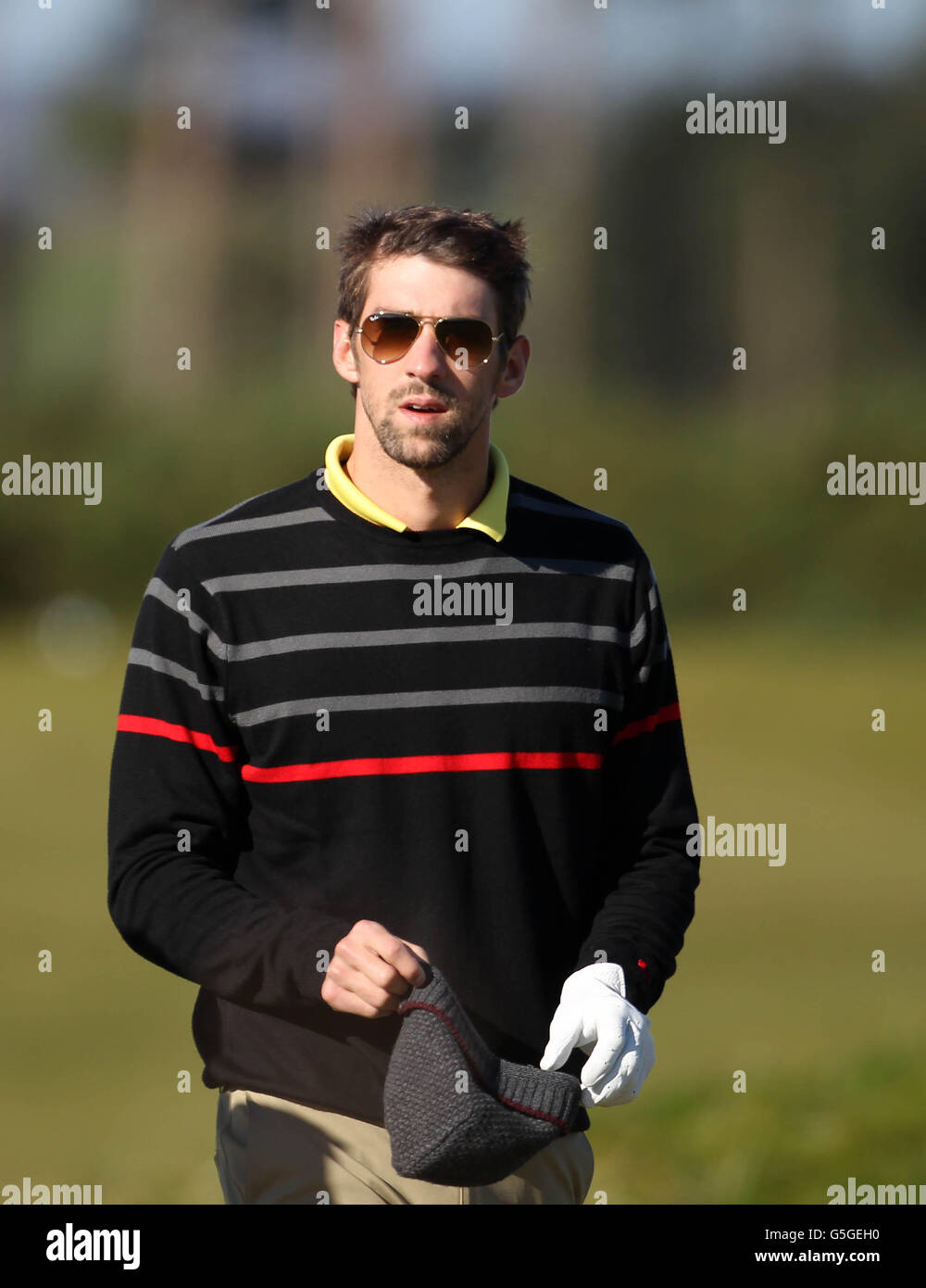 Michael Phelps during day one of the Alfred Dunhill Links Championship ...