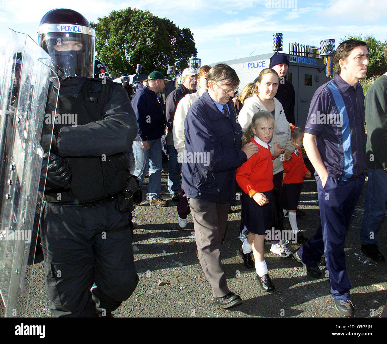 School Girls Arrive During Protests Stock Photo - Alamy
