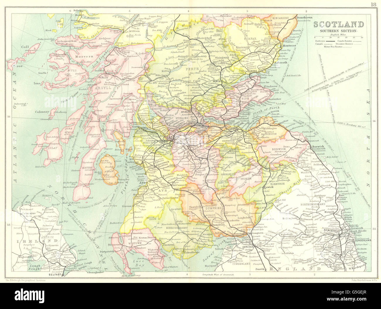 SOUTHERN SCOTLAND: Dumfries/Galloway Borders Strathclyde Tayside Fife ...