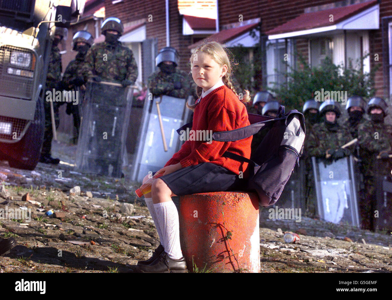 School Girls Arrive During Protests Stock Photo - Alamy