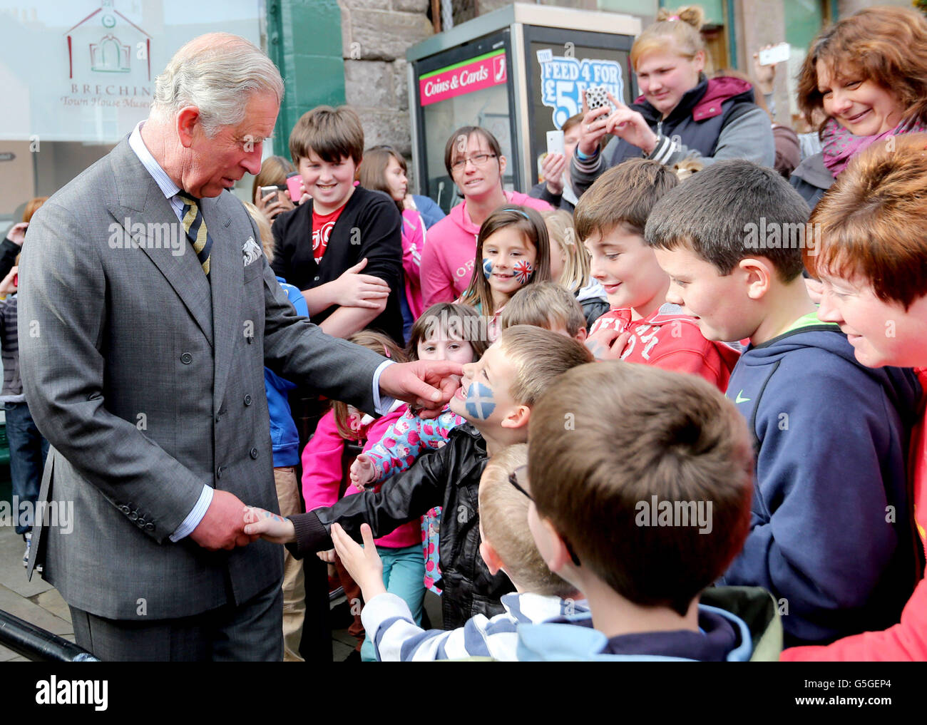 Prince Charles Brechin visit Stock Photo - Alamy