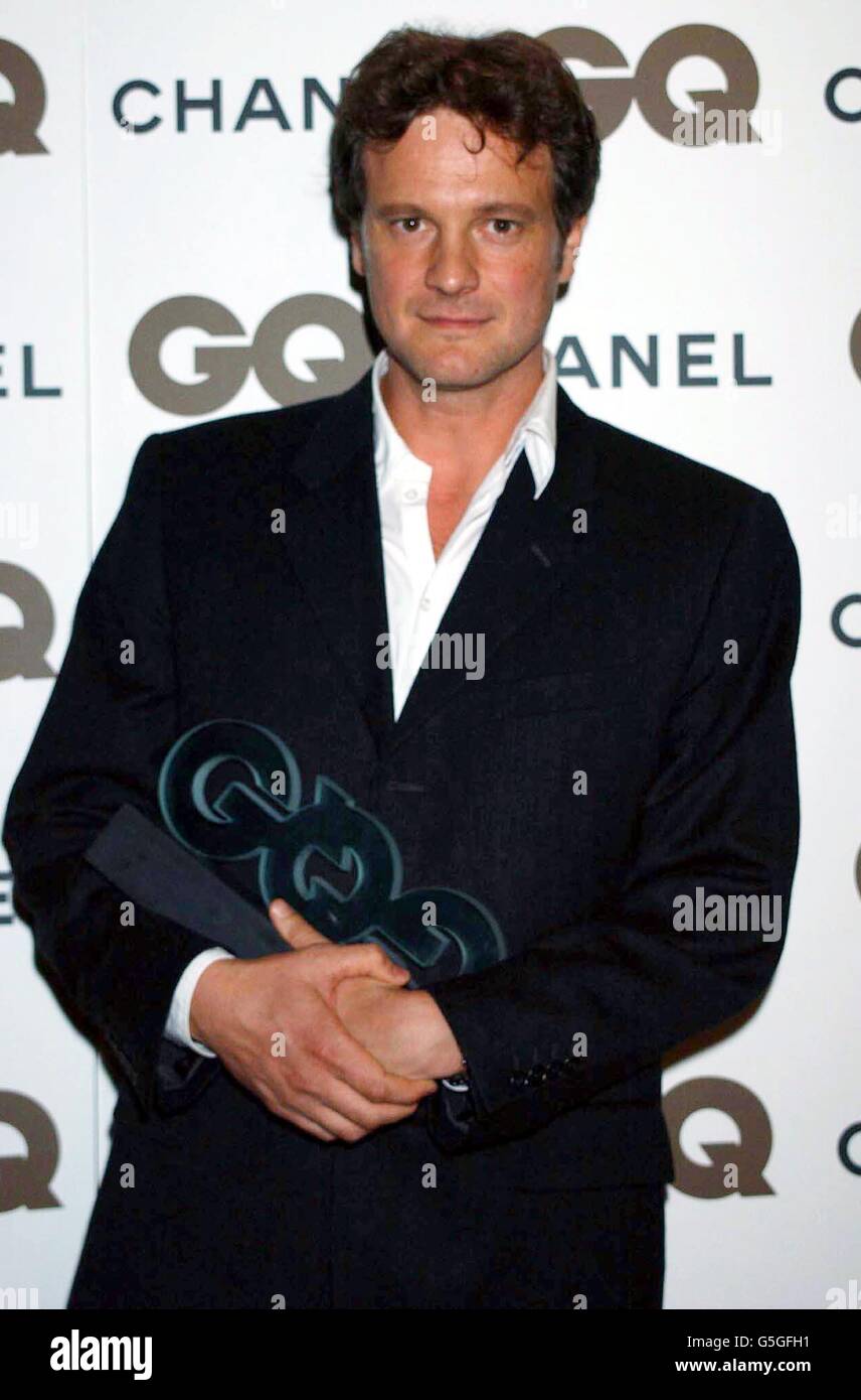GQ Awards Colin Firth Stock Photo - Alamy