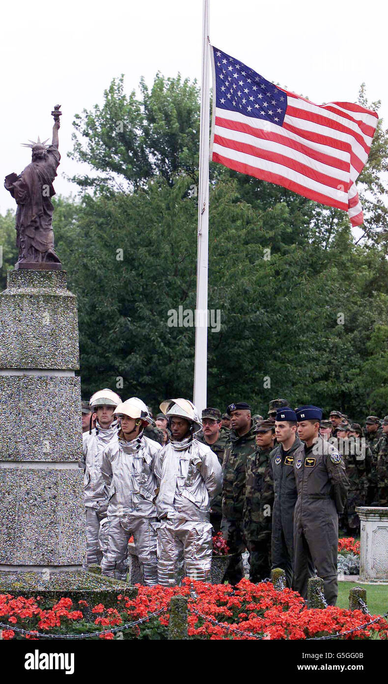 Serviceman including the base Fire Dept (silver uniforms ) from RAF ...