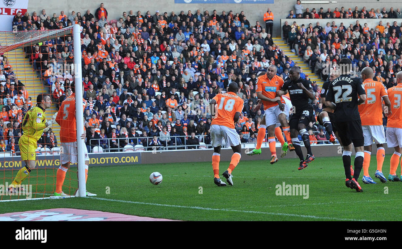 Charlton Athletic's Leon Cort sees his shot go in for his team's first ...