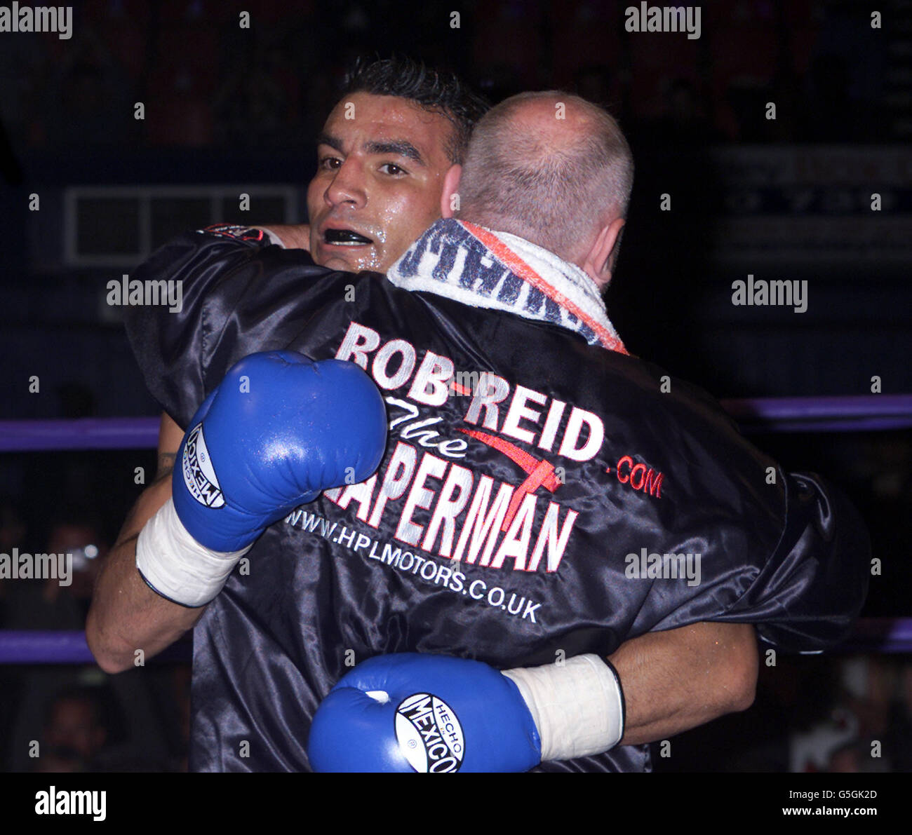 Robin Reid and trainer Stock Photo - Alamy