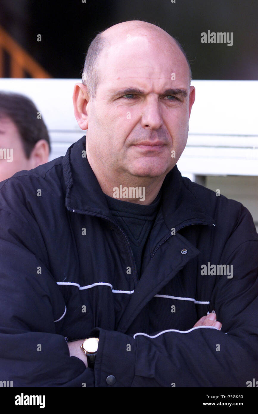 Barnet manager who are relegated to the confrence hi-res stock ...