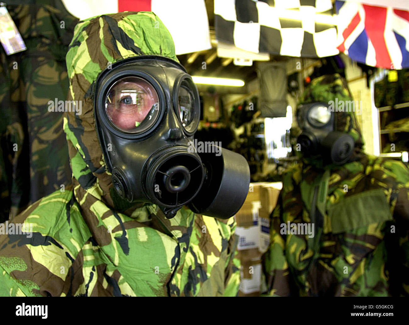 Mark Bullock from Burton on Trent tries out an Army issued Chemical ...