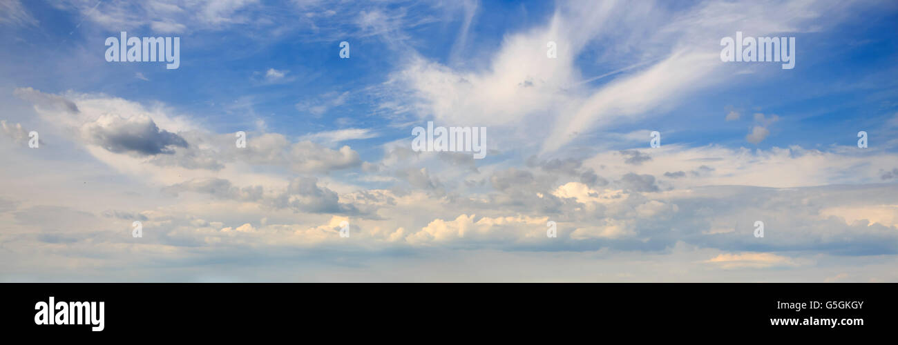 Amazing clouds floating on the blue sky Stock Photo - Alamy