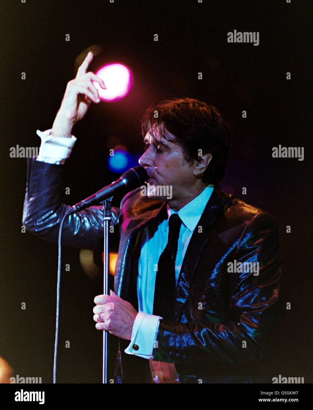 EDITORIAL USE ONLY: Bryan Ferry, lead singer with rock band Roxy Music ...