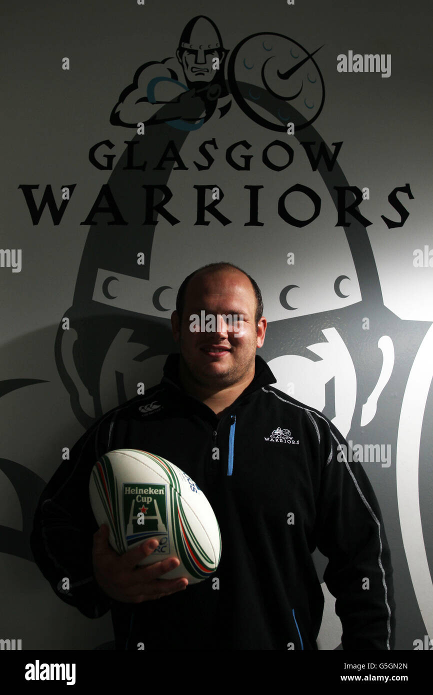 Glasgow warriors mike cusack team announcement scotstoun stadium hi-res ...