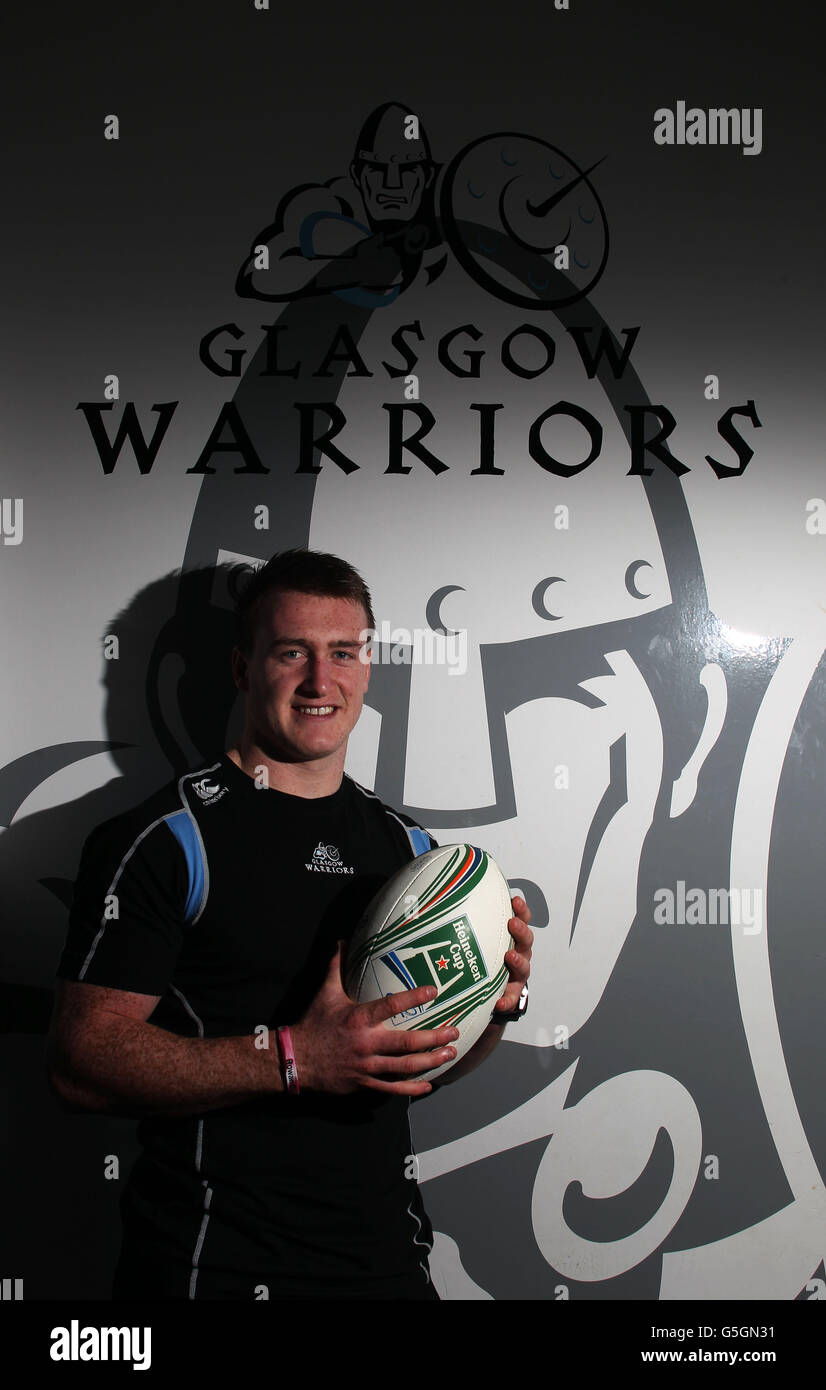 Glasgow warriors stuart hogg team announcement scotstoun stadium hi-res ...