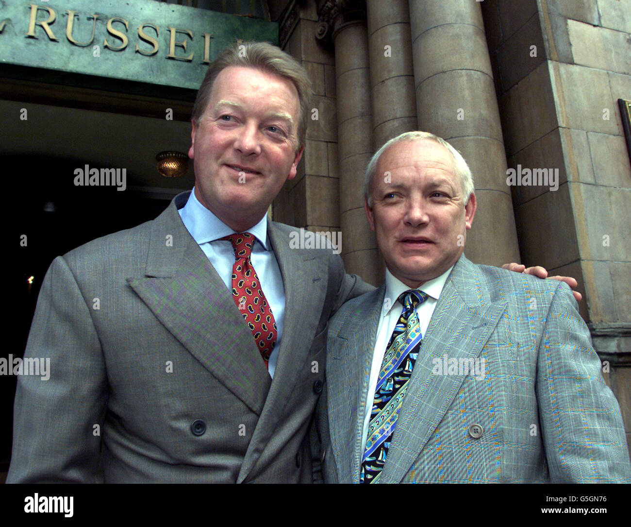 L-R Frank Warren and Frank Maloney at London press conference Stock ...