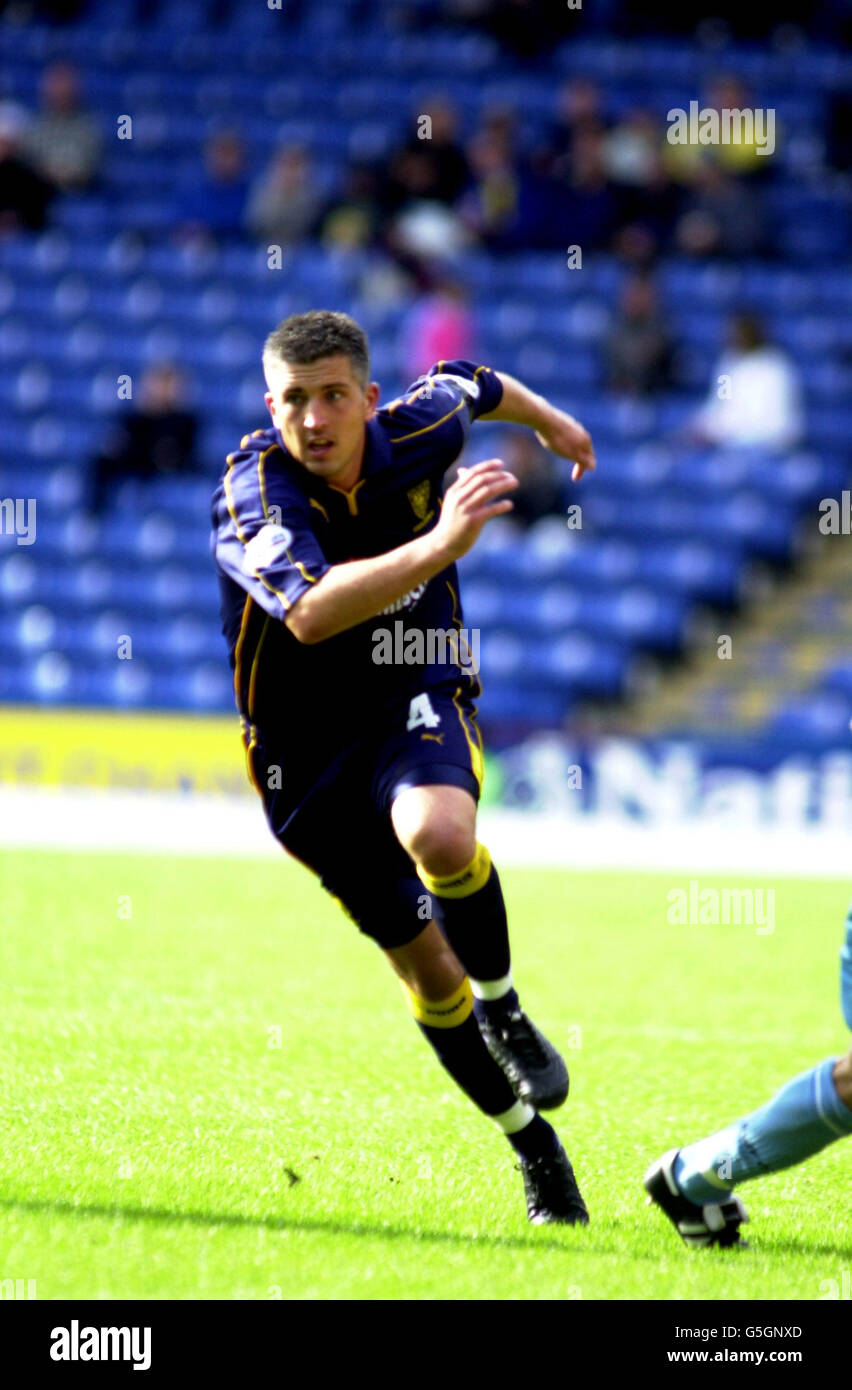 . Andrew Roberts of Wimbledon in action against Sheffield Wednesday ...