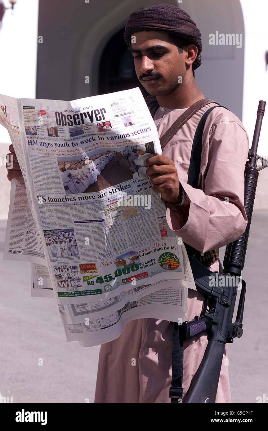 Oman daily newspaper hi-res stock photography and images - Alamy