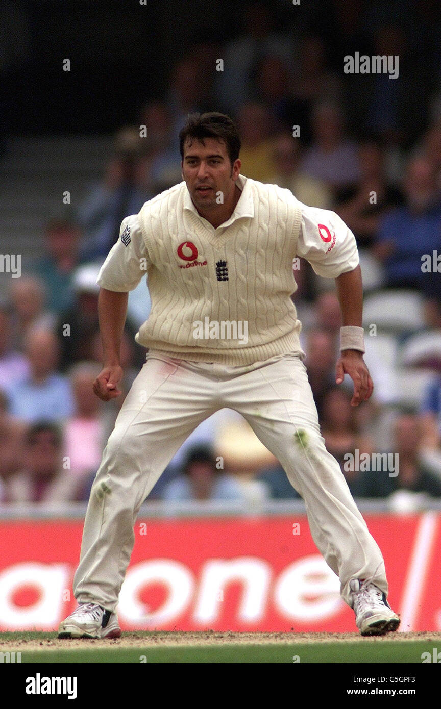 England James Ormond. England's James Ormond in action at the Oval ...