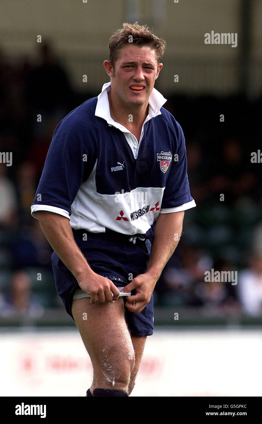 David rees in zurich premiership game bristol stadium hi-res stock ...