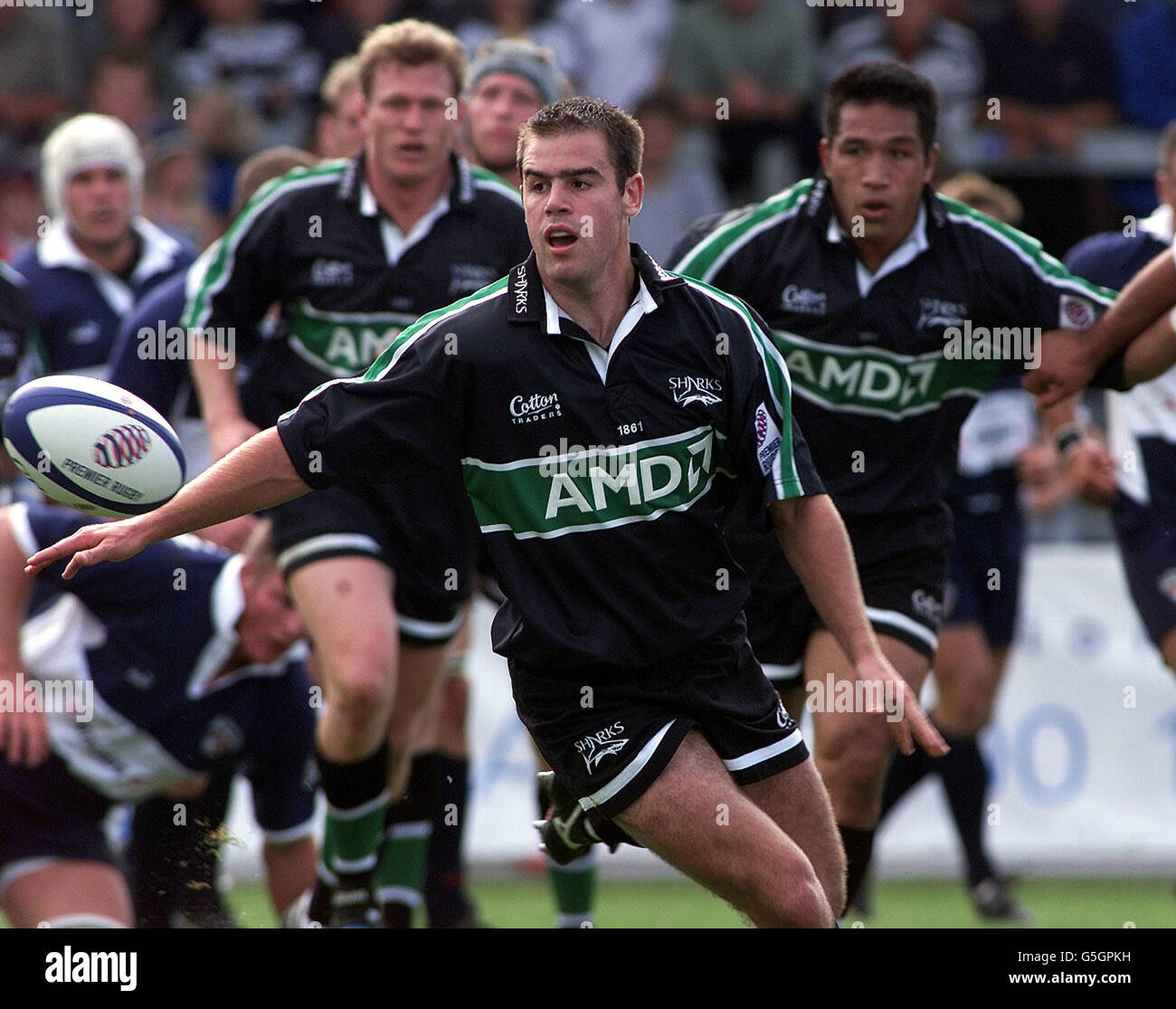 Sale sharks zurich premiership game bristol stadium hi-res stock ...