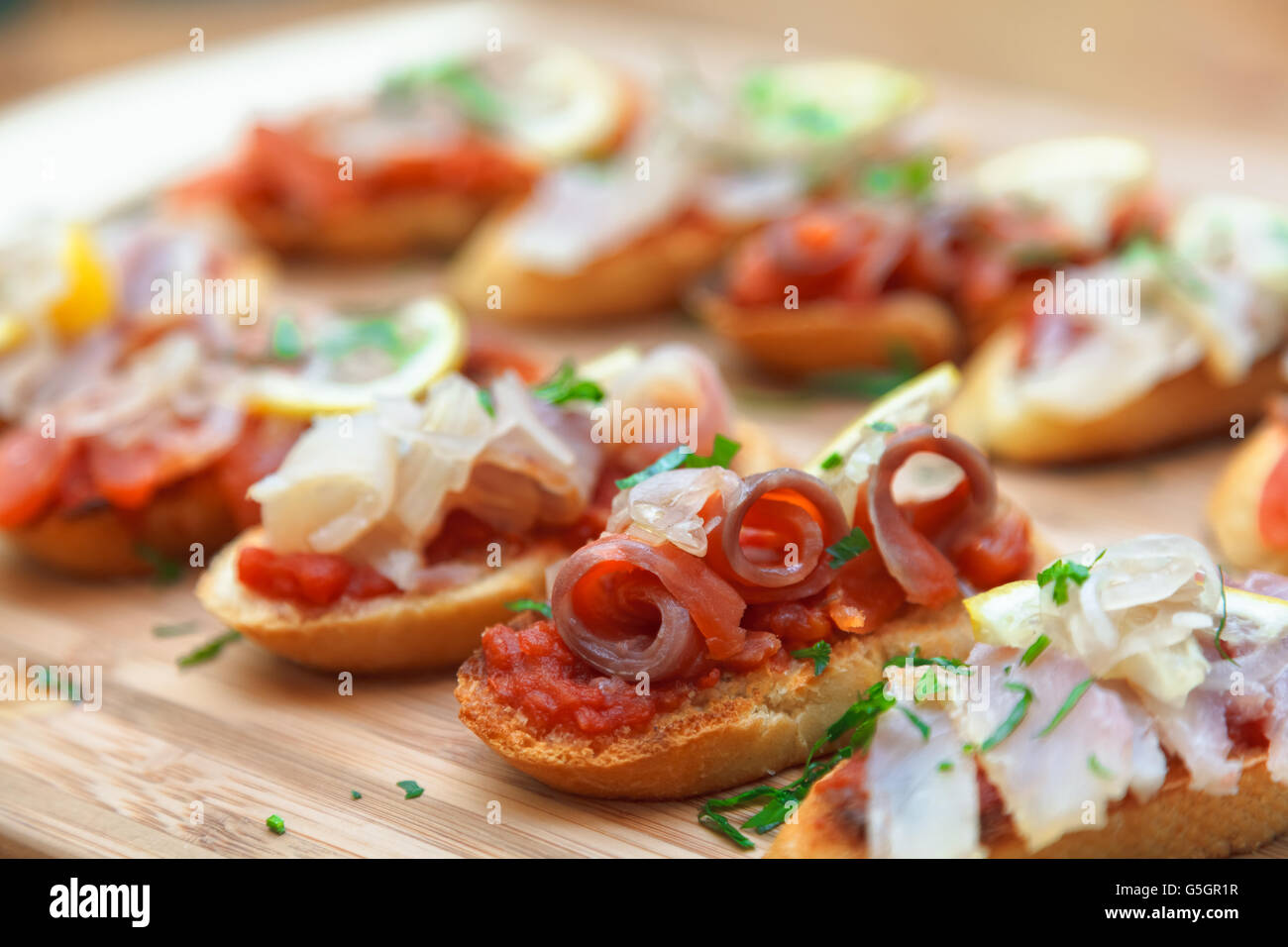 Spanish tapas crusty bread hi-res stock photography and images - Alamy