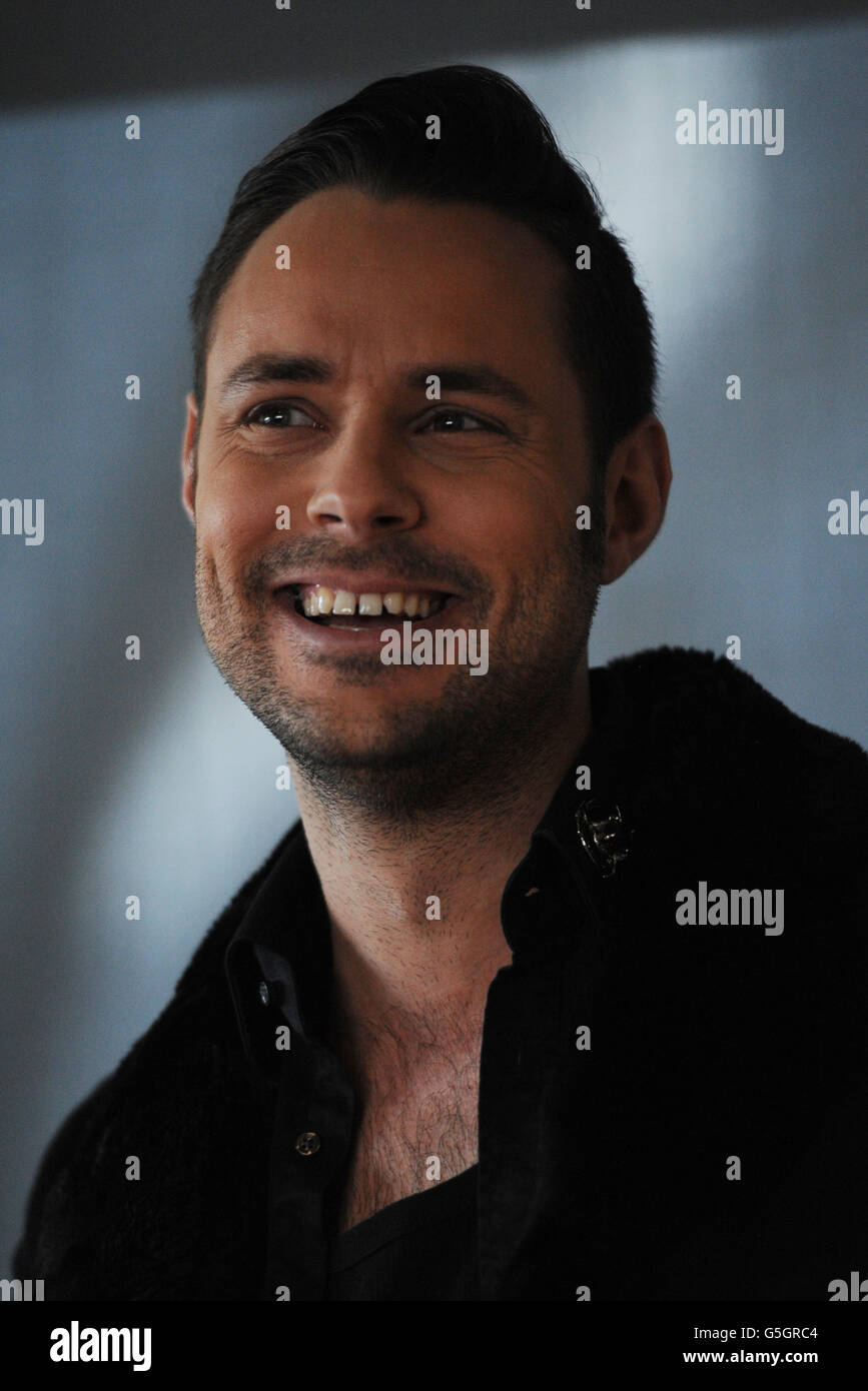 Actor and comedian Jeff Leach speaks at the launch of the first ...