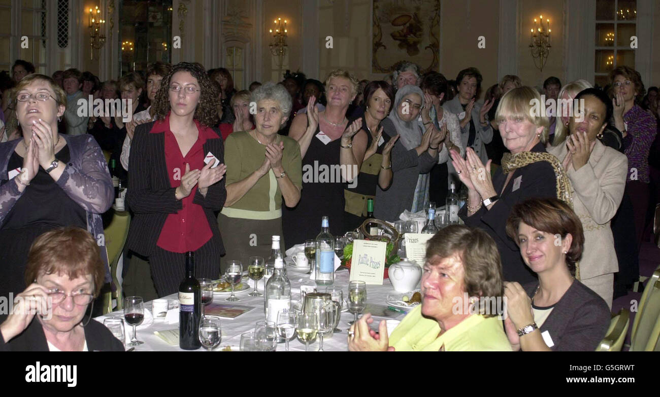 Pam Warren recieves 'Woman of the Year' award Stock Photo - Alamy