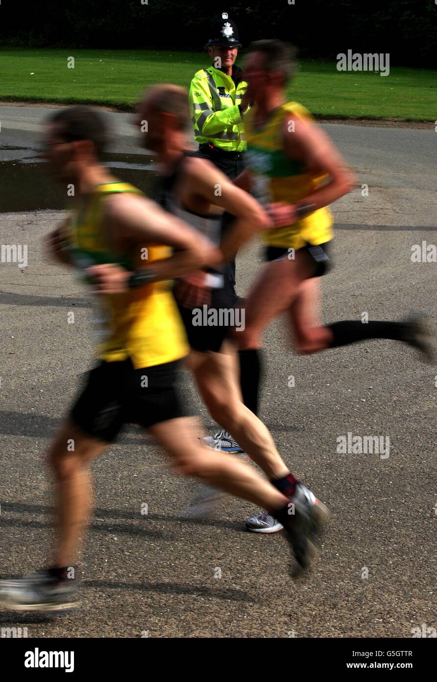 Police charity run Stock Photo - Alamy