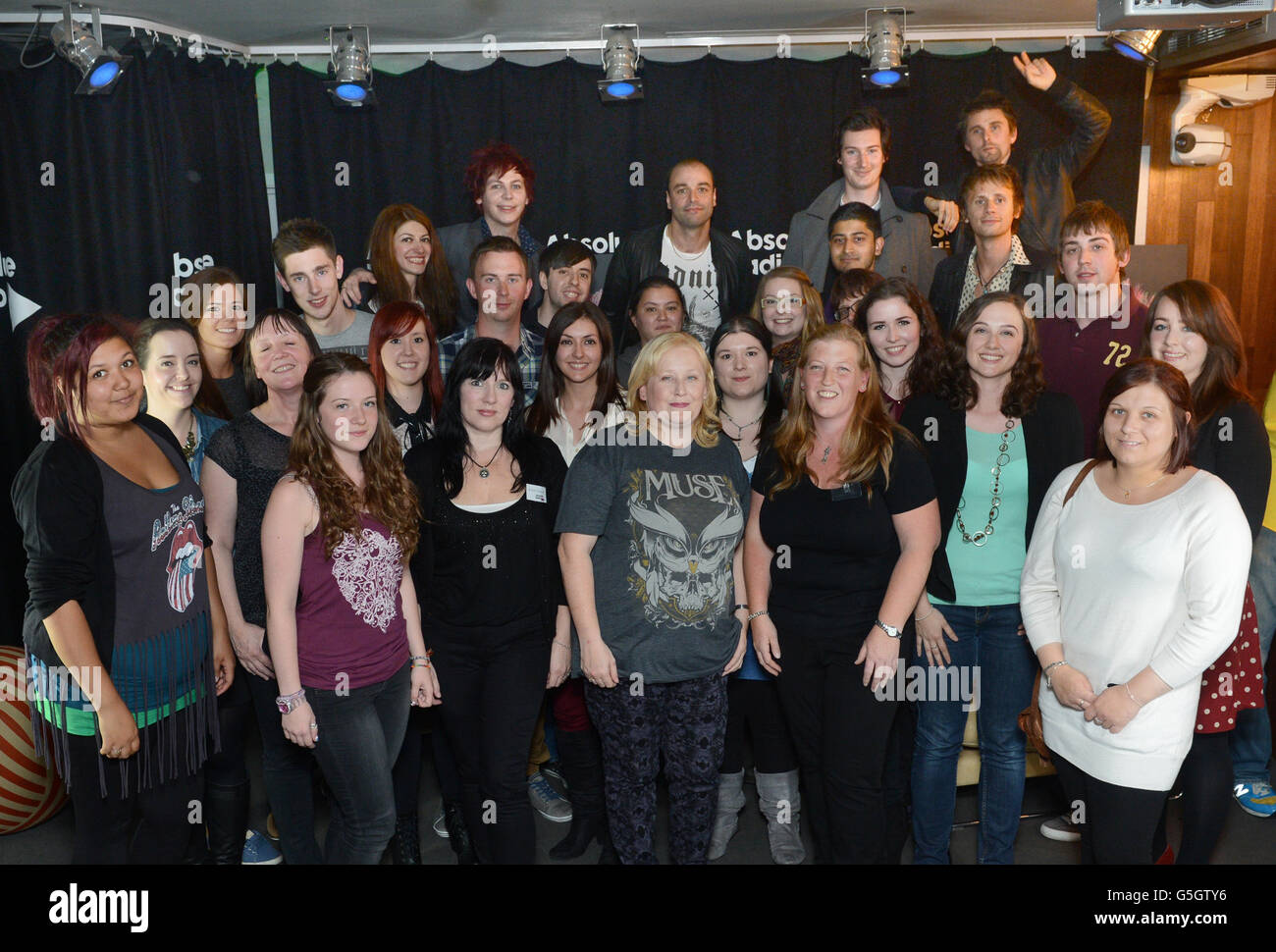 Muse take part in a Question and Answer session with Absolute Radio ...