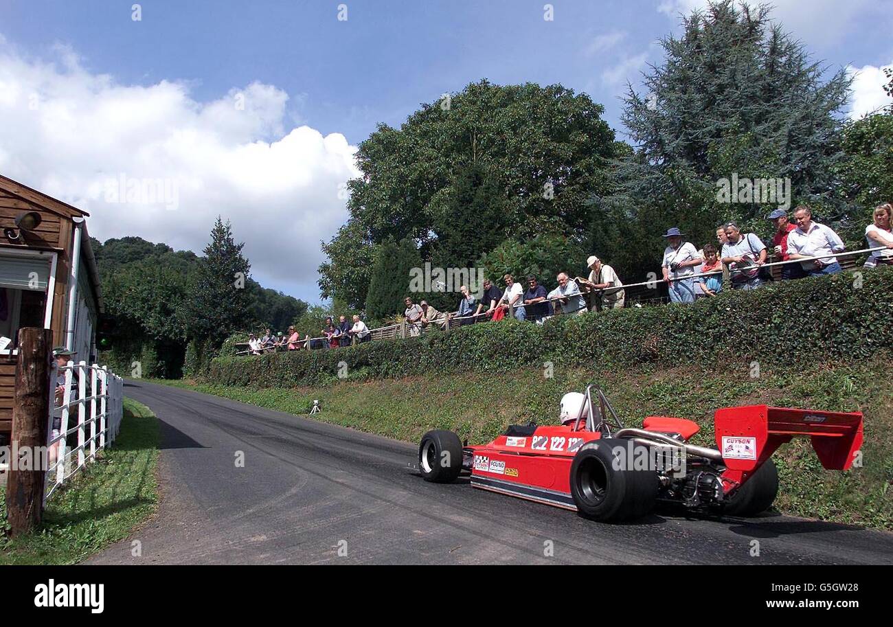 David Gould driving his self built Gould Racing Car blasts off the ...
