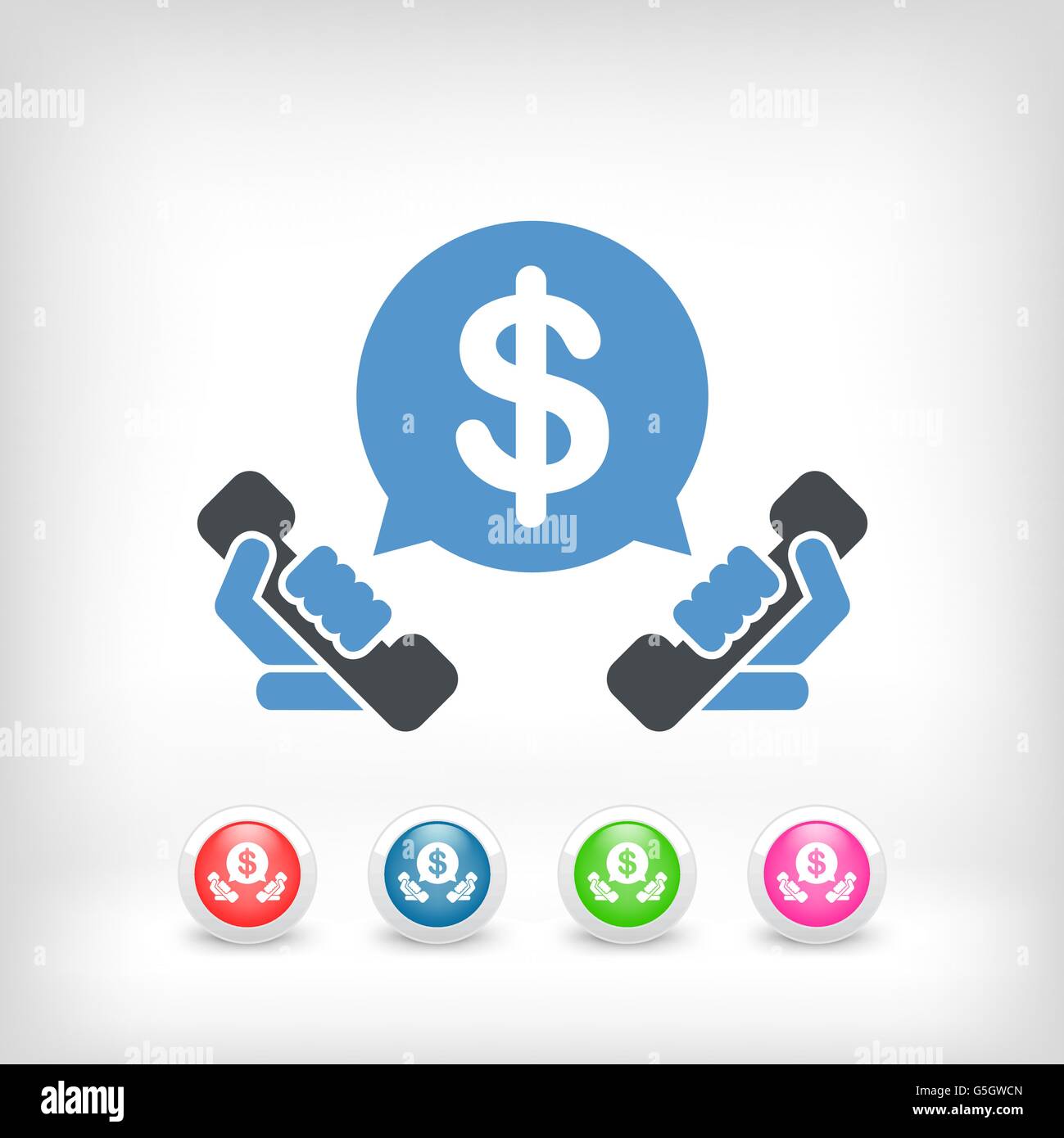 Phone and money Stock Vector Image & Art - Alamy