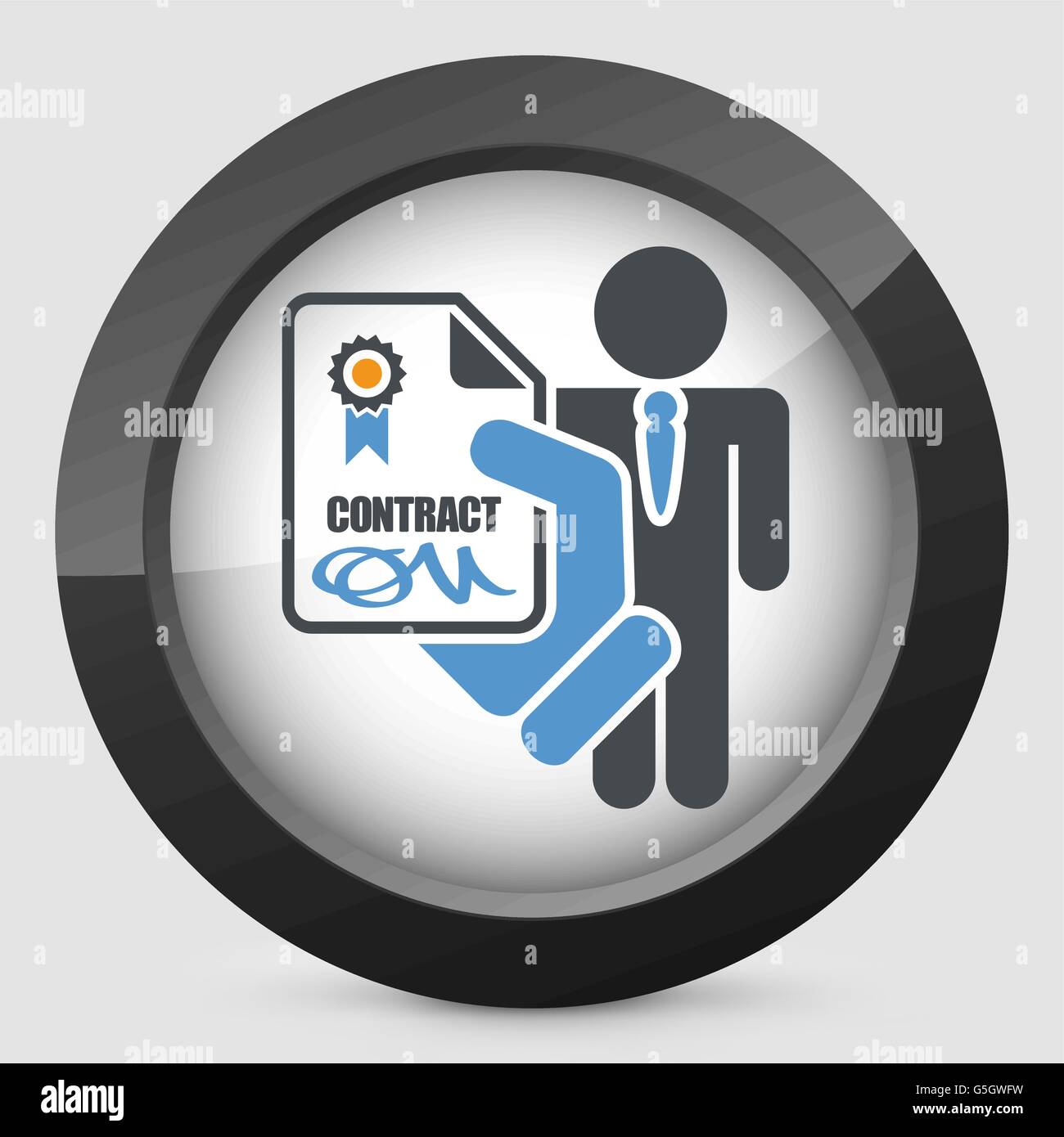 Employment contract Stock Vector Images - Alamy