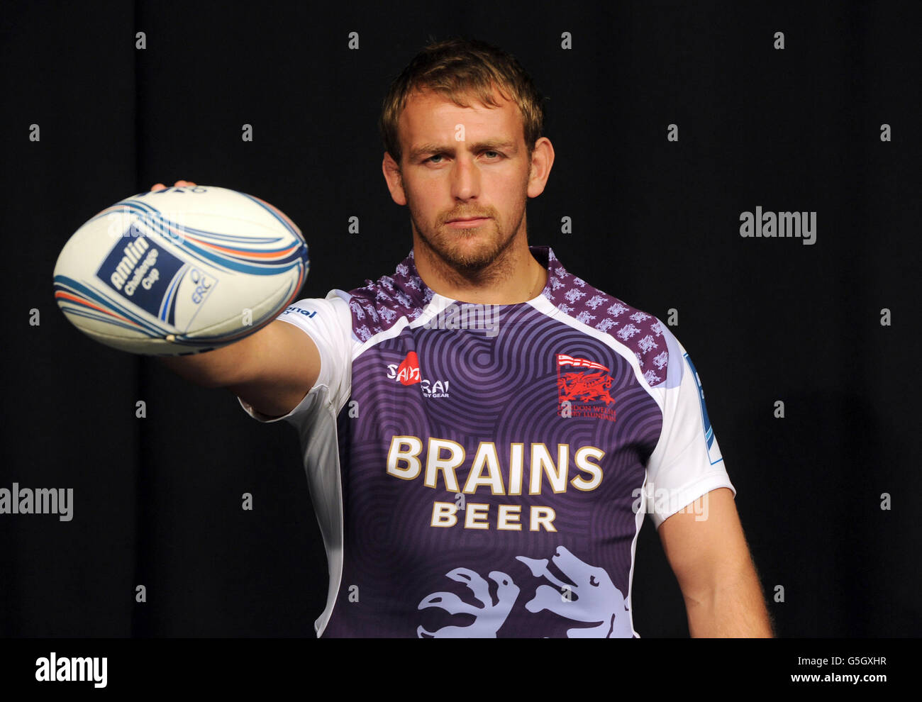 London Welsh' captain Jonathan Mills poses during the launch of the ...