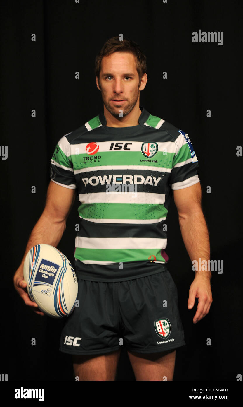 London Irish's captain Tomas O'Leary poses during the launch of the ...