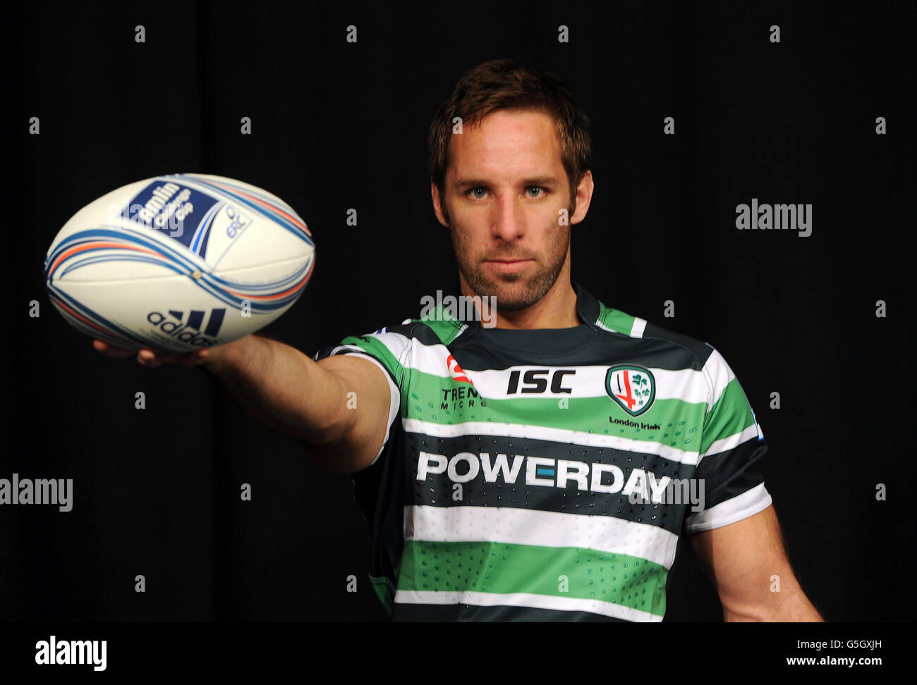 London Irish's captain Tomas O'Leary poses during the launch of the ...