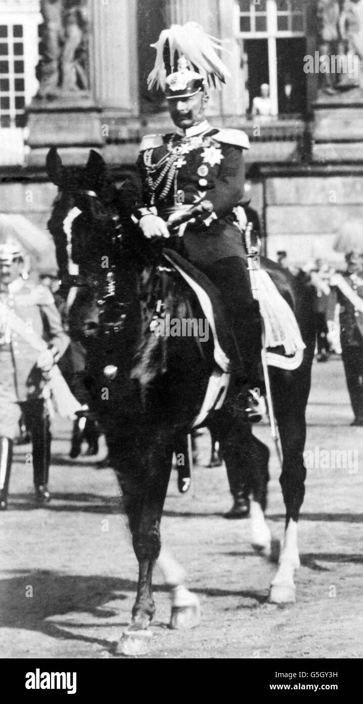 World War One - Kaiser Wilhelm II Stock Photo - Alamy
