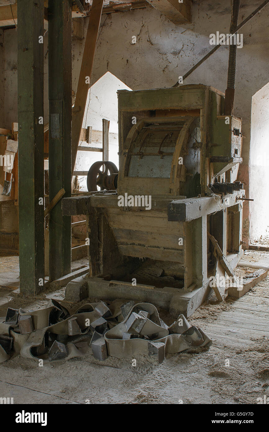 An old water mill, which was built in the 19th century and worked until ...