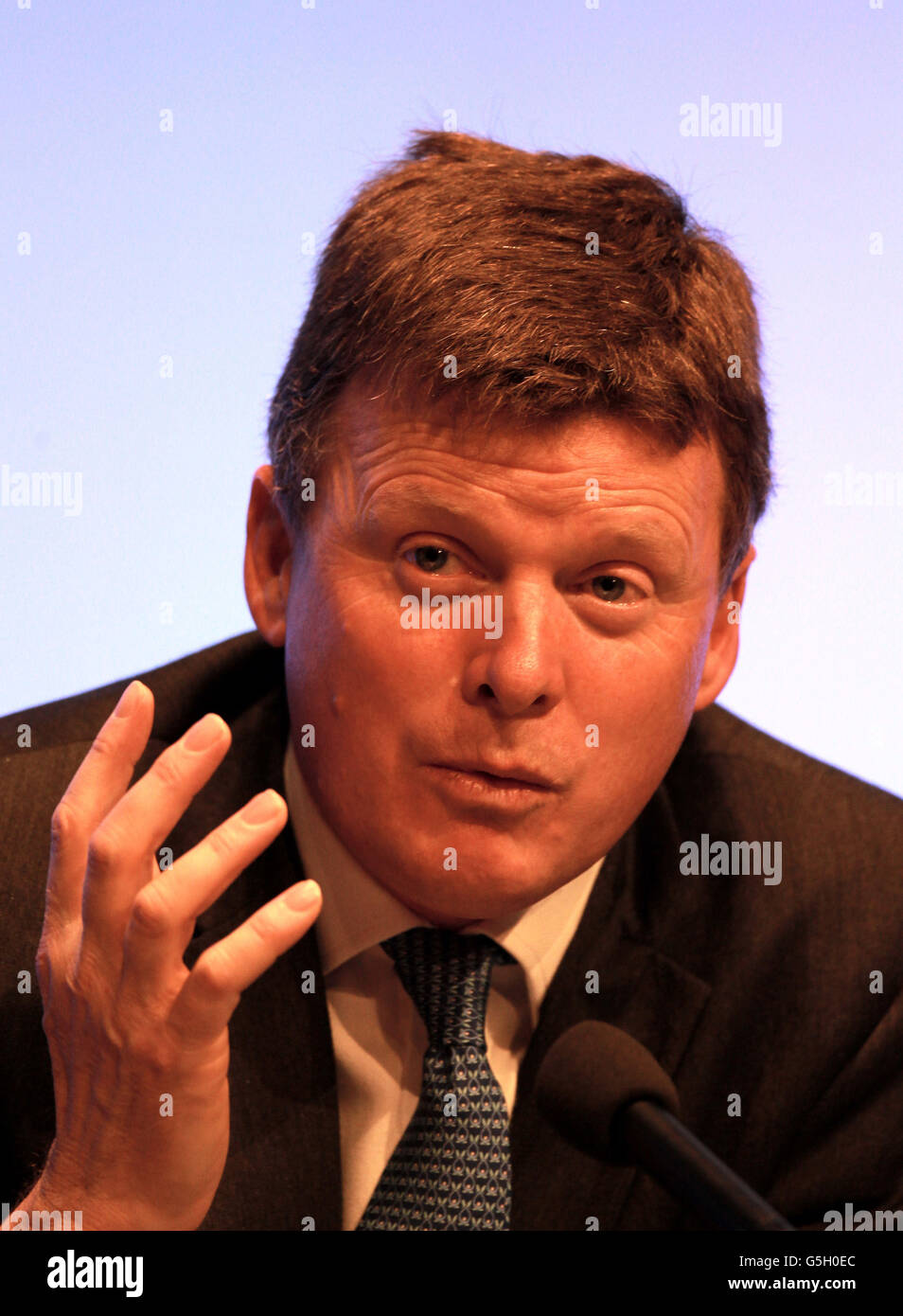 Environment Minister Richard Benyon addresses today's session of the ...