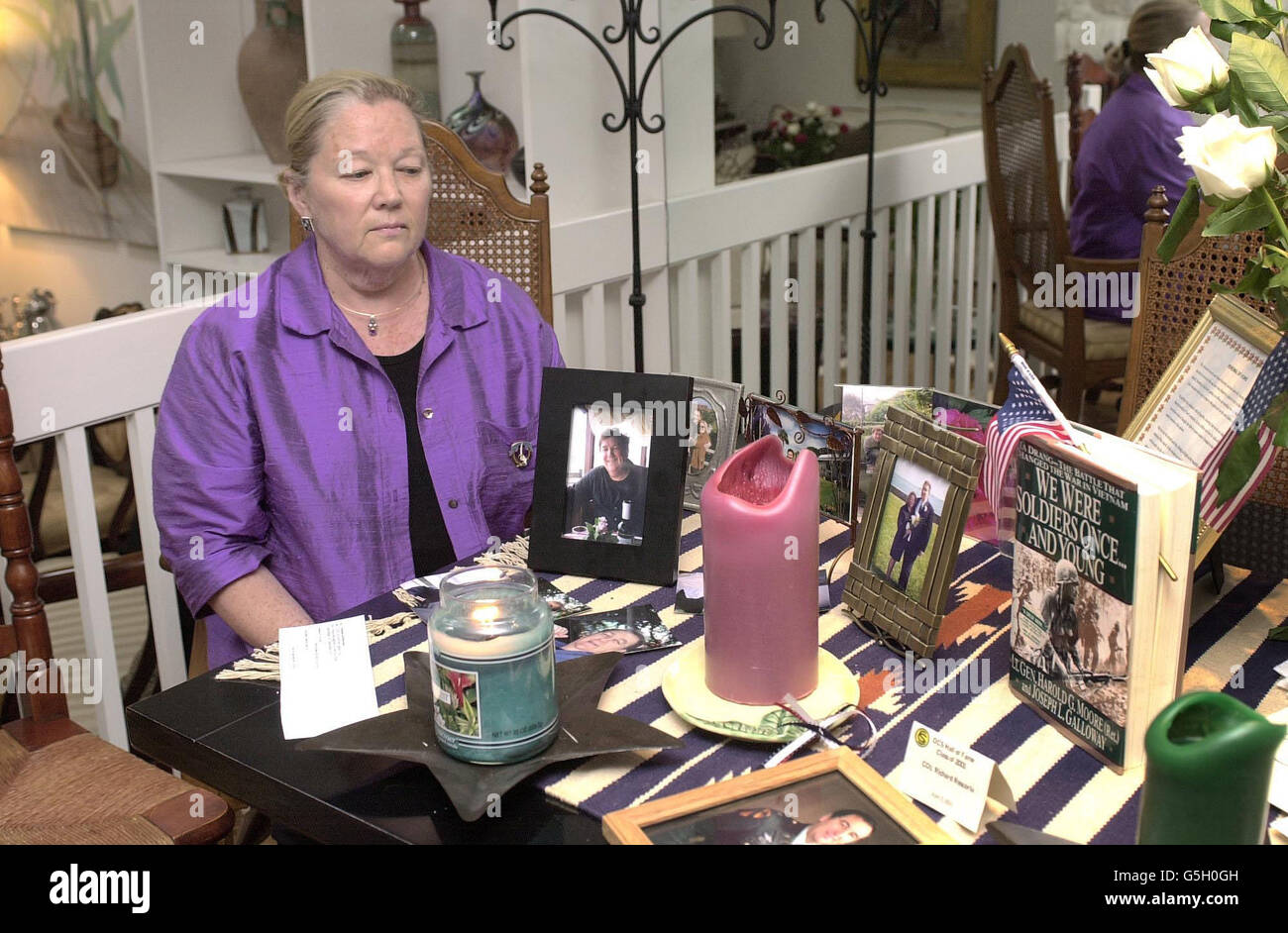 Susan Rescorla at her New Jersey home with pictures and personal ...