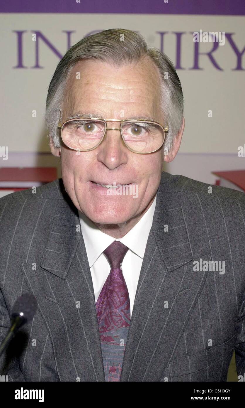 Lord Laming the Chairman of the Victoria Climbie Inquiry at Hannibal ...