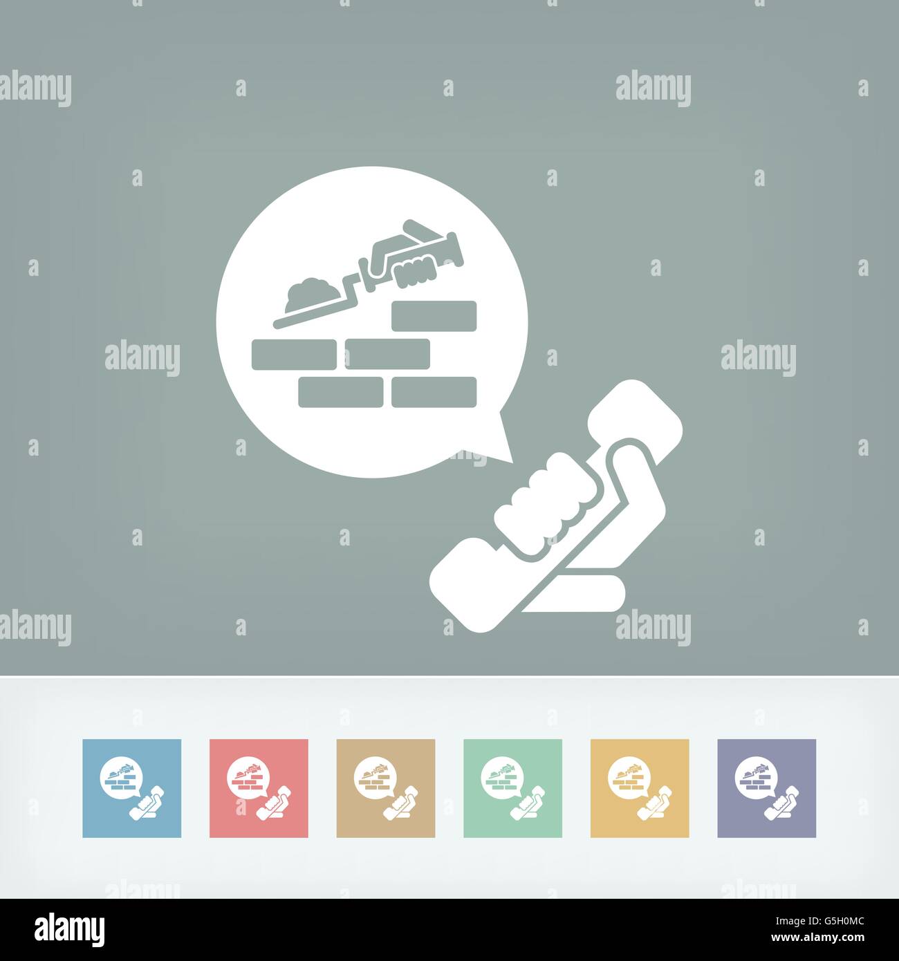 Building company contact icon Stock Vector Image & Art - Alamy