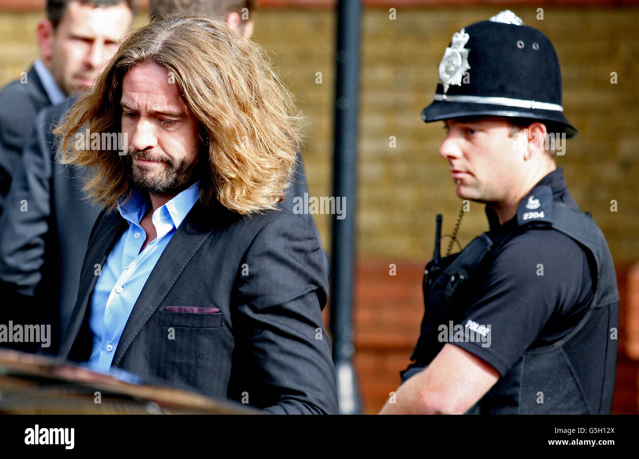 Justin Lee Collins leaves St Albans Crown Court in St Albans ...