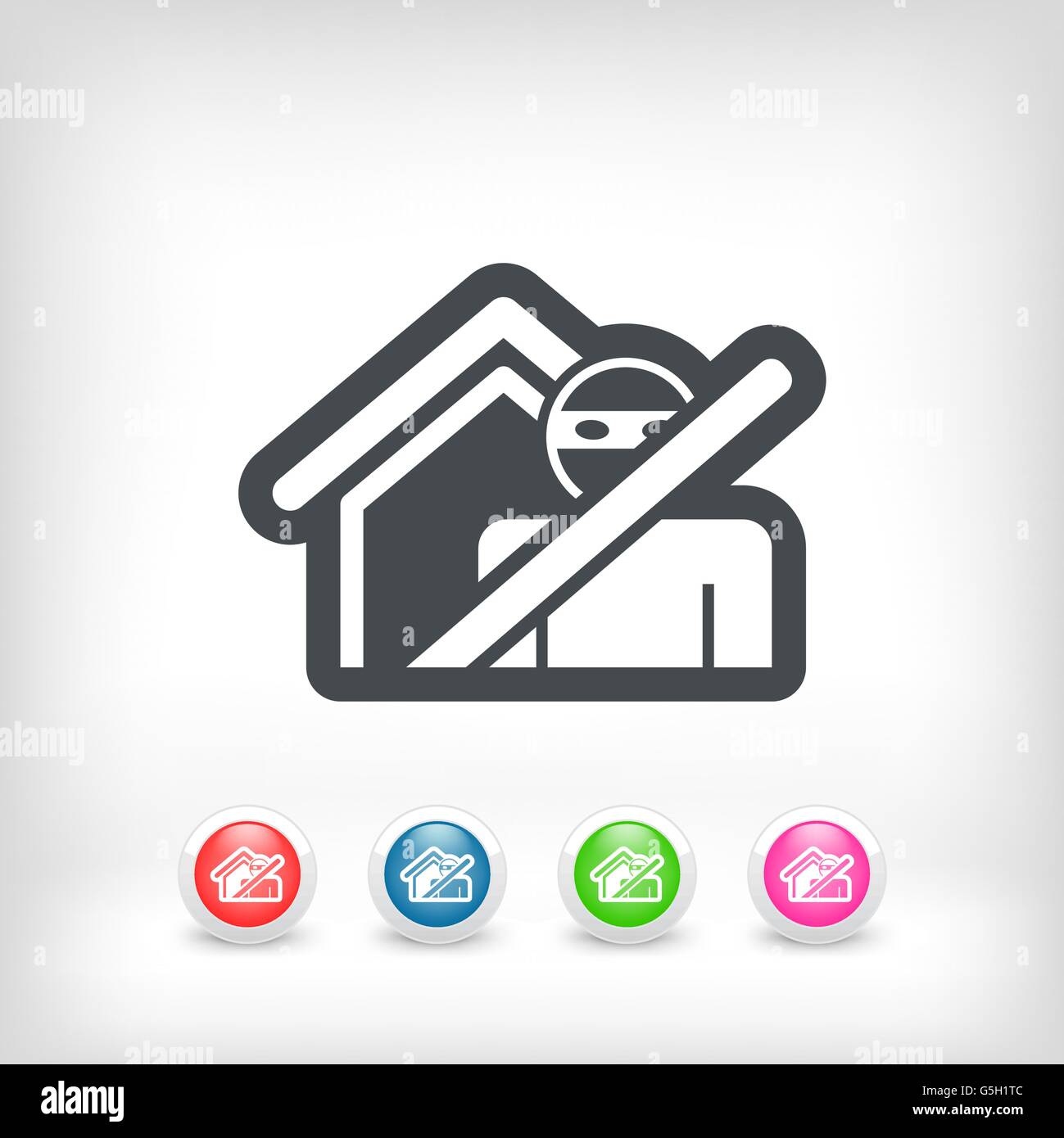 Thief warning Stock Vector Images - Alamy