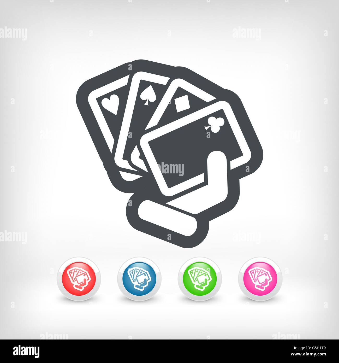 Poker game icon Stock Vector Image & Art - Alamy