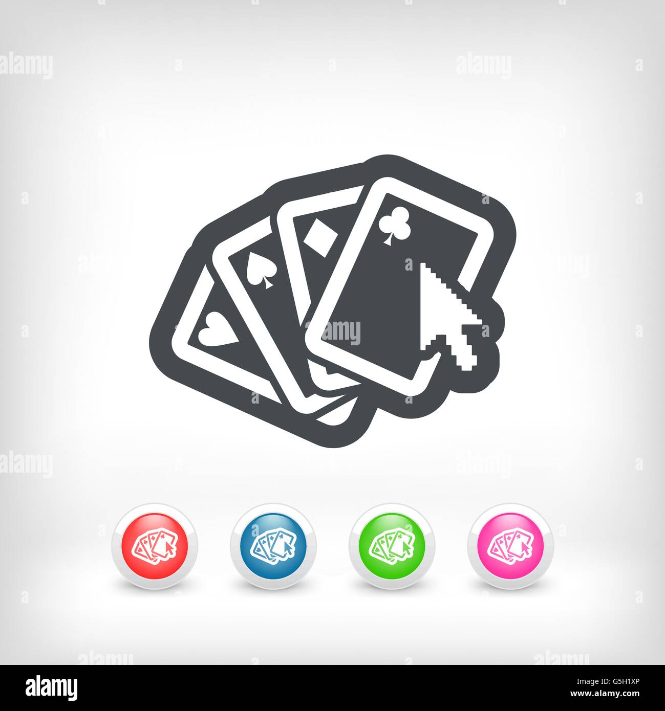 Poker game icon Stock Vector Image & Art - Alamy