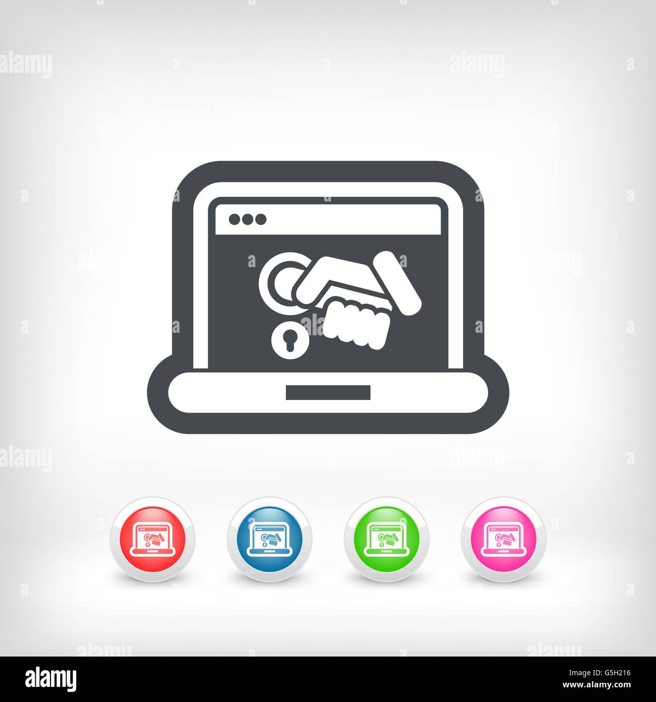 Computer privacy concept icon Stock Vector Image & Art - Alamy