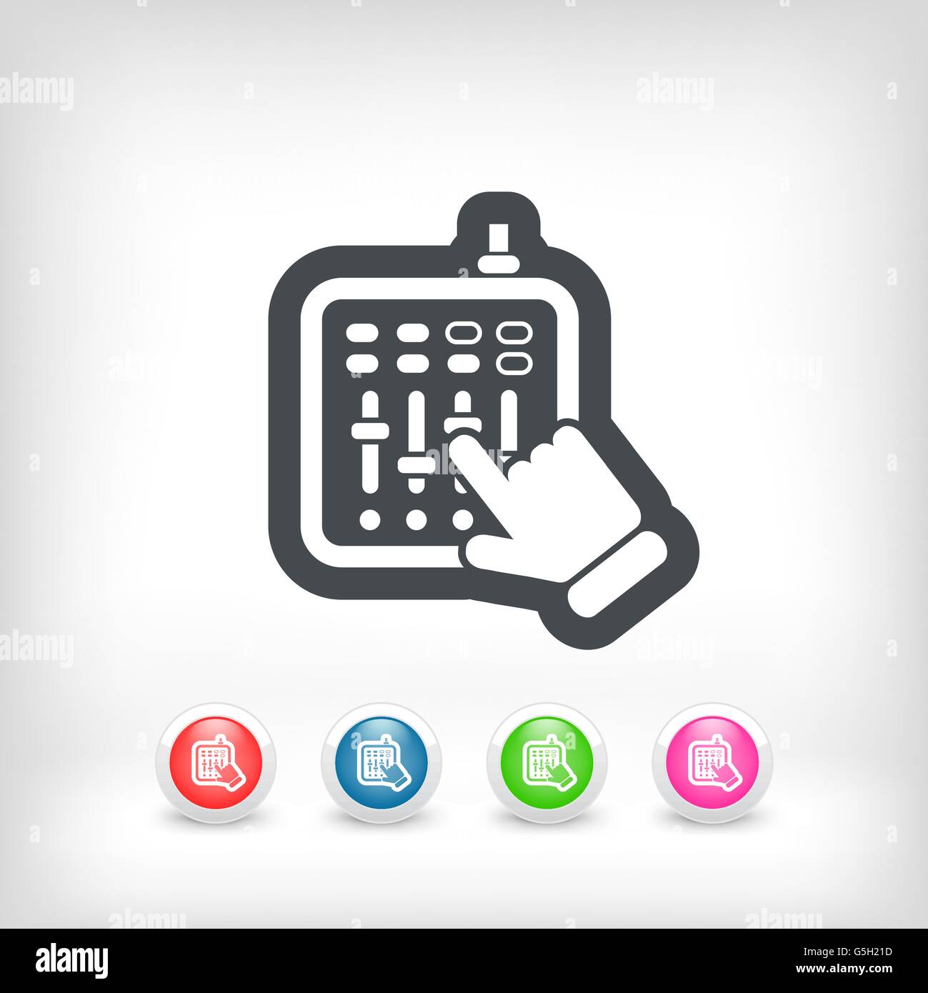 Audio mixer level Stock Vector Images - Alamy