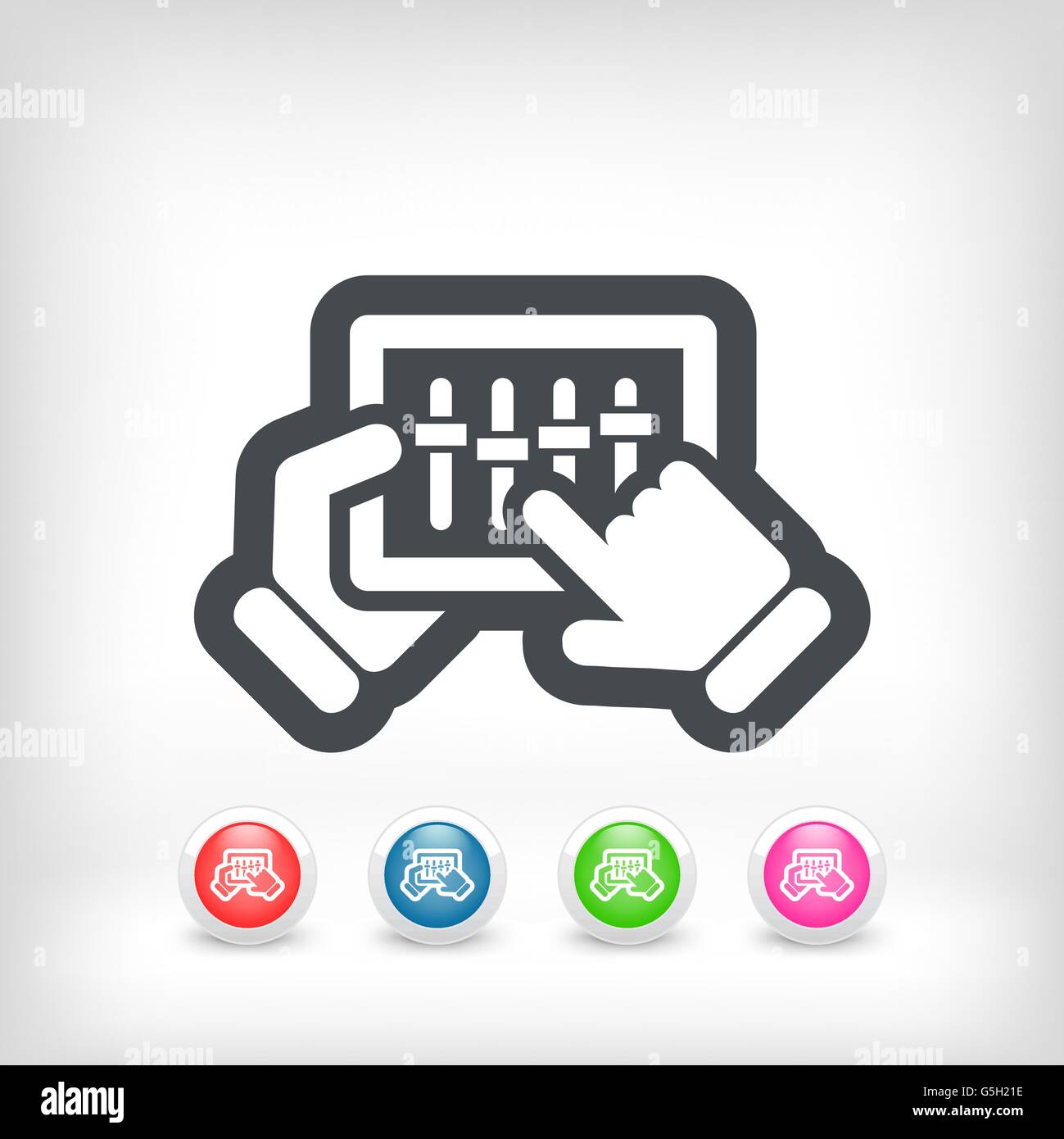 Touchscreen mixer icon Stock Vector Image & Art - Alamy